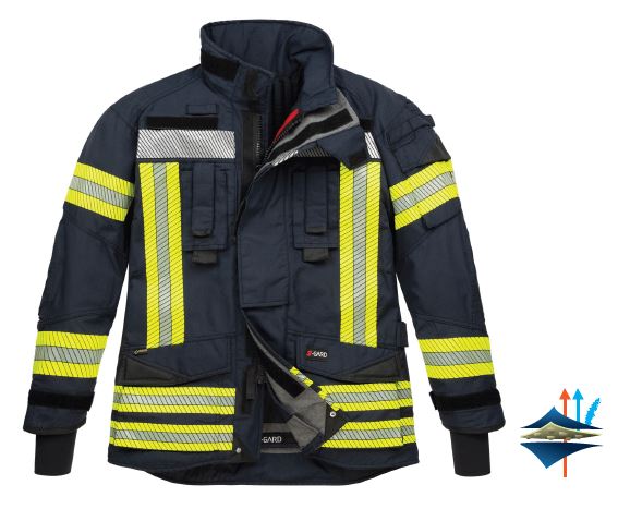 S-GARD Überjacke HERO 2.0 Nomex® NXT mit DTS, Airlock Membrane, schwarzblau, Gr. K XXL